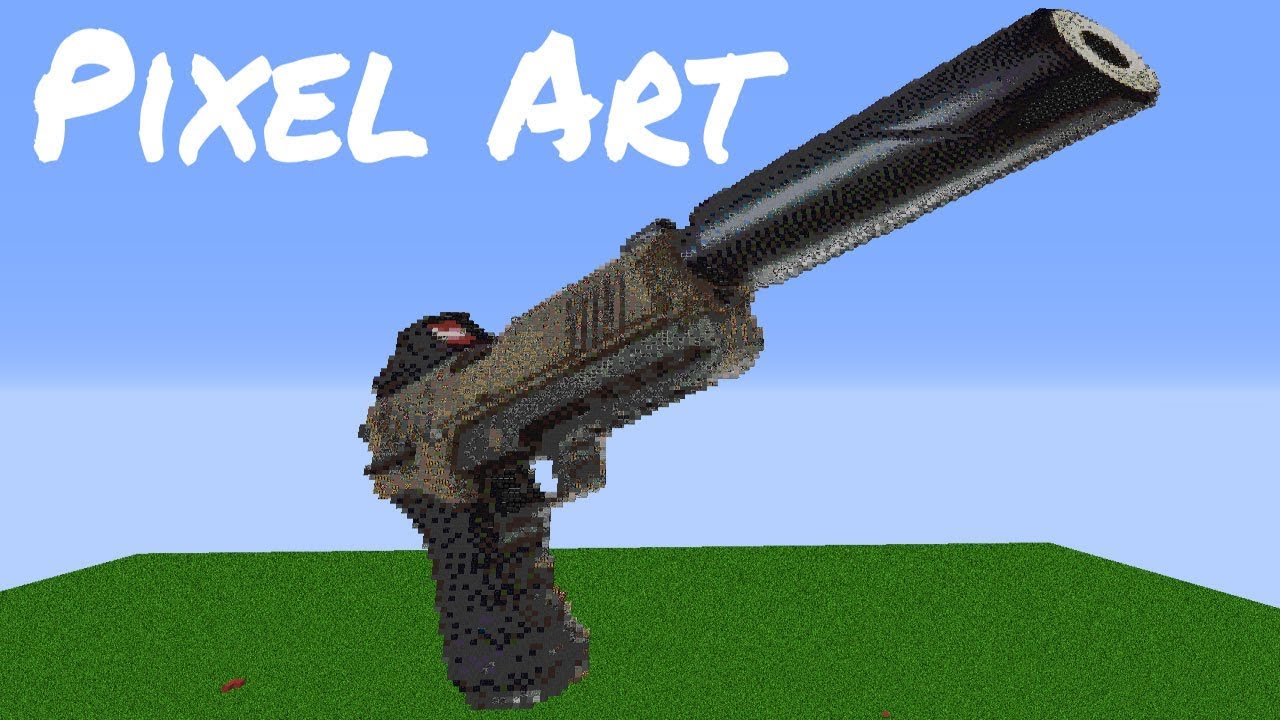 Minecraft Pixel Art Guns