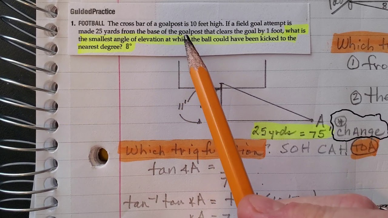 Angles of Elevation & Depression Geo - YouTube