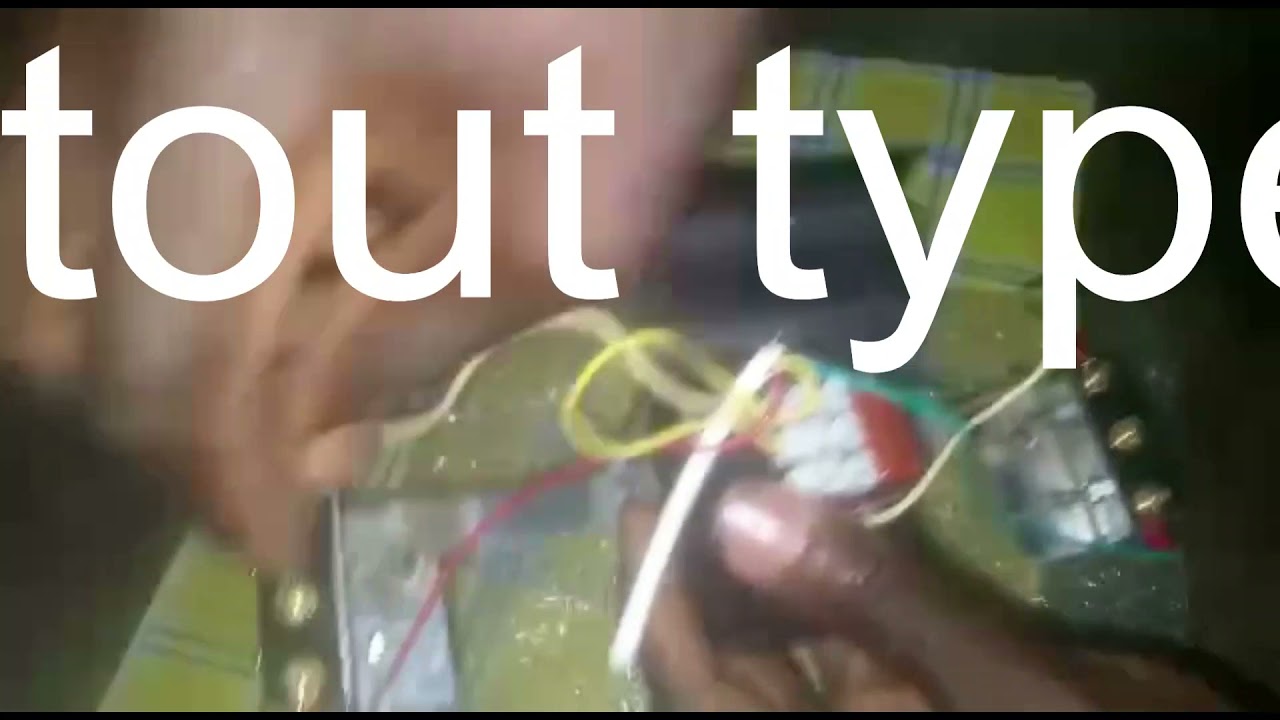 Moteur de retournement: comment connecter les fils avec les fins de ...