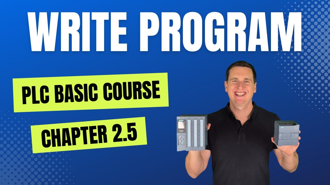 PLC Basic Course 2.5 | Write Program | Learn PLC Programming in TIA ...
