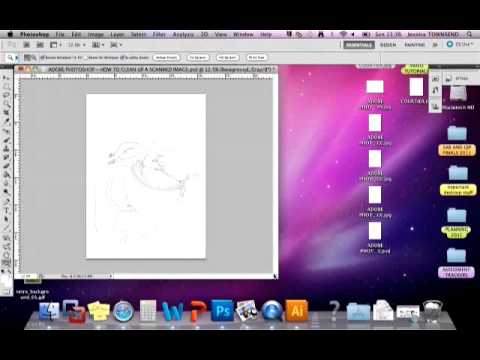 ADOBE PHOTOSHOP HOW TO CLEAN UP A SCANNED IMAGE - YouTube