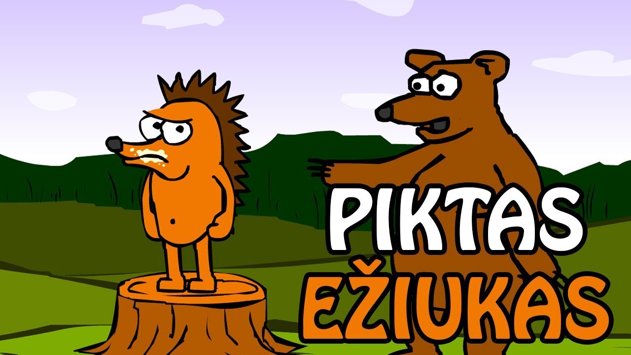 Piktas Ežiukas | Animacinis Anekdotas - YouTube