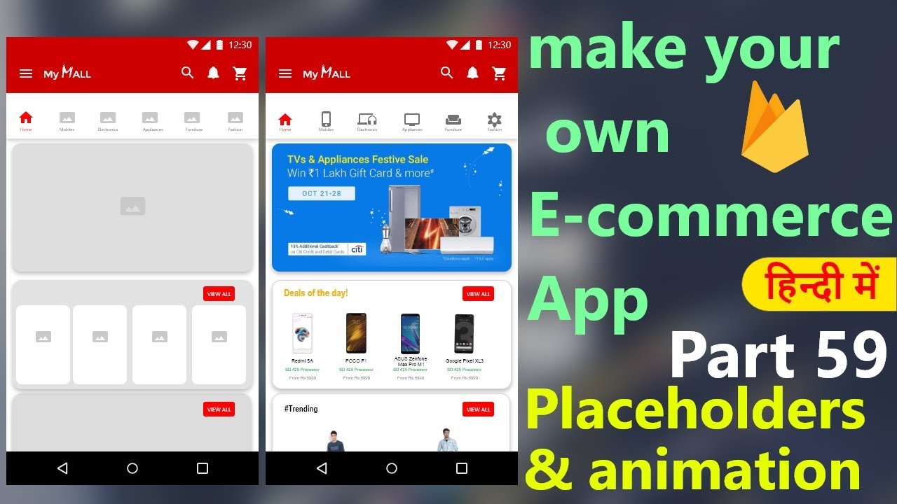 How to make an e-commerce android app?(Part-59)| Placeholder & load ...