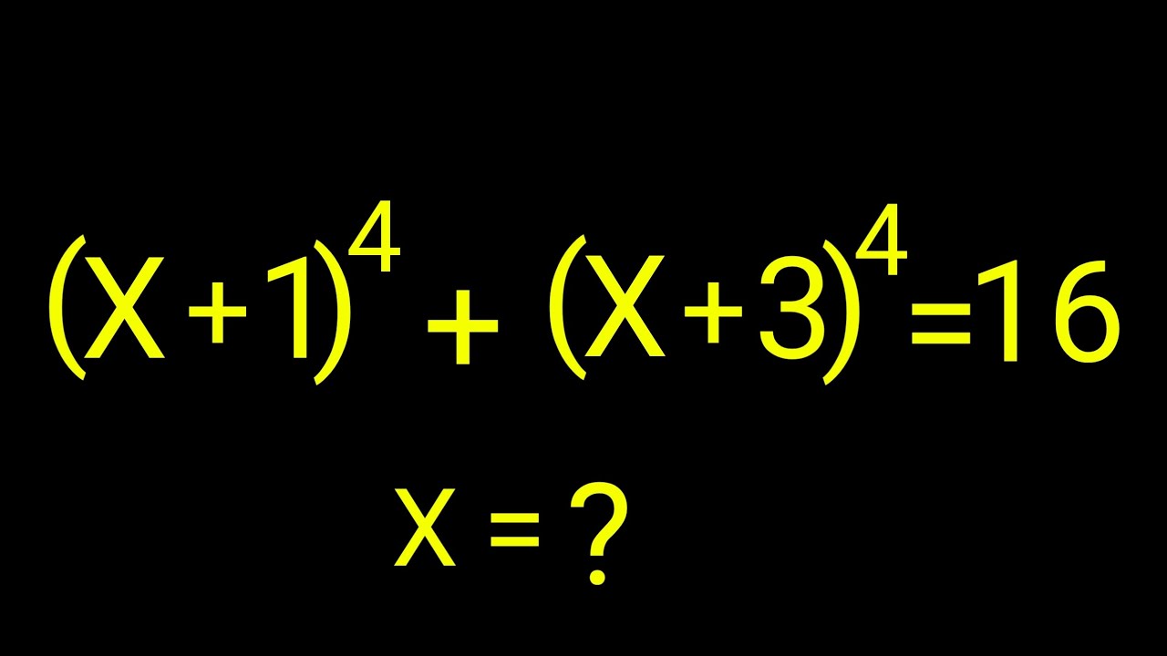 Solving a Quartic Equation - YouTube