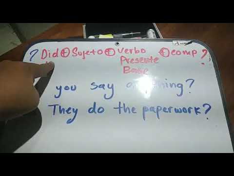 Estructura interrogativa Pasado simple (Did?) - YouTube