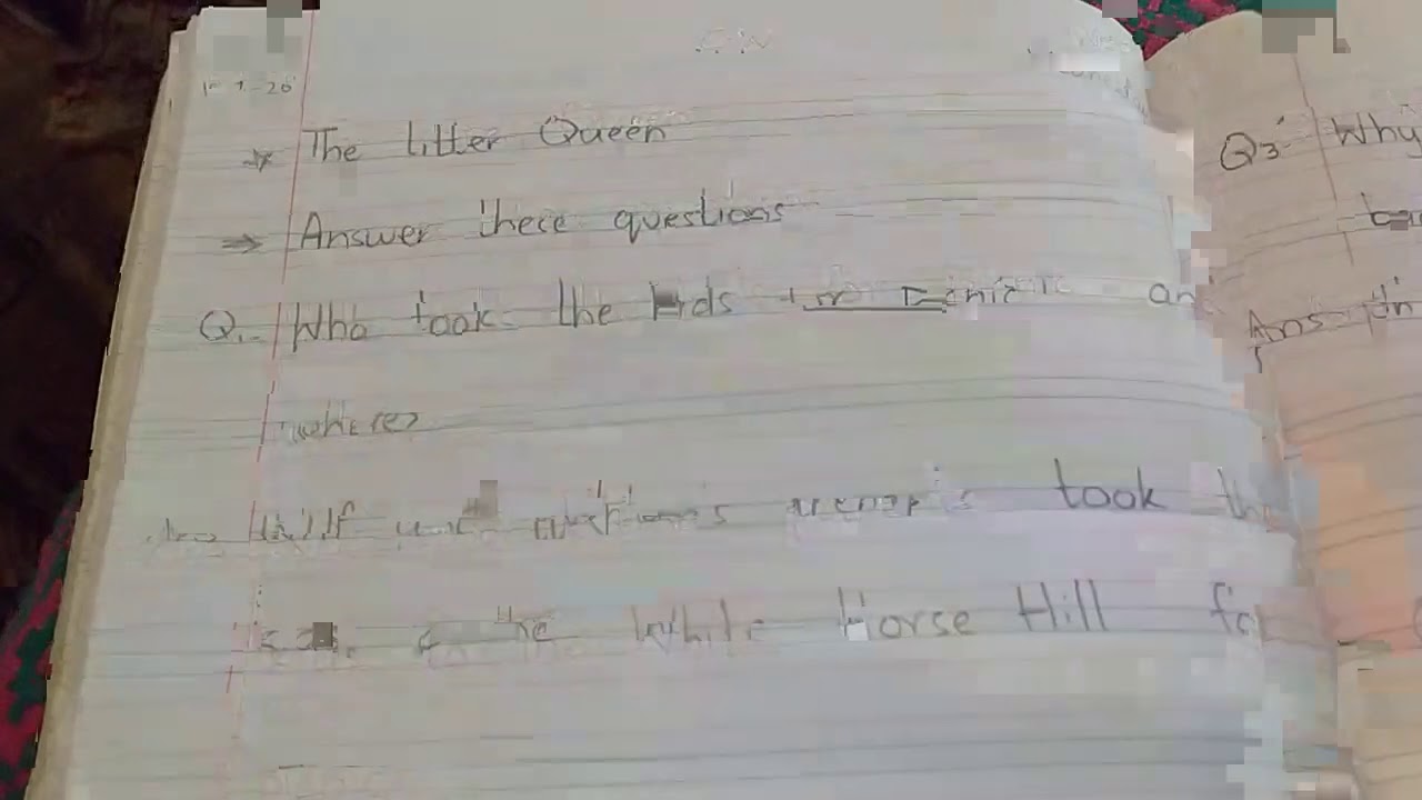 English Literature, Grade 3, The Litter Queen, Q/A - YouTube