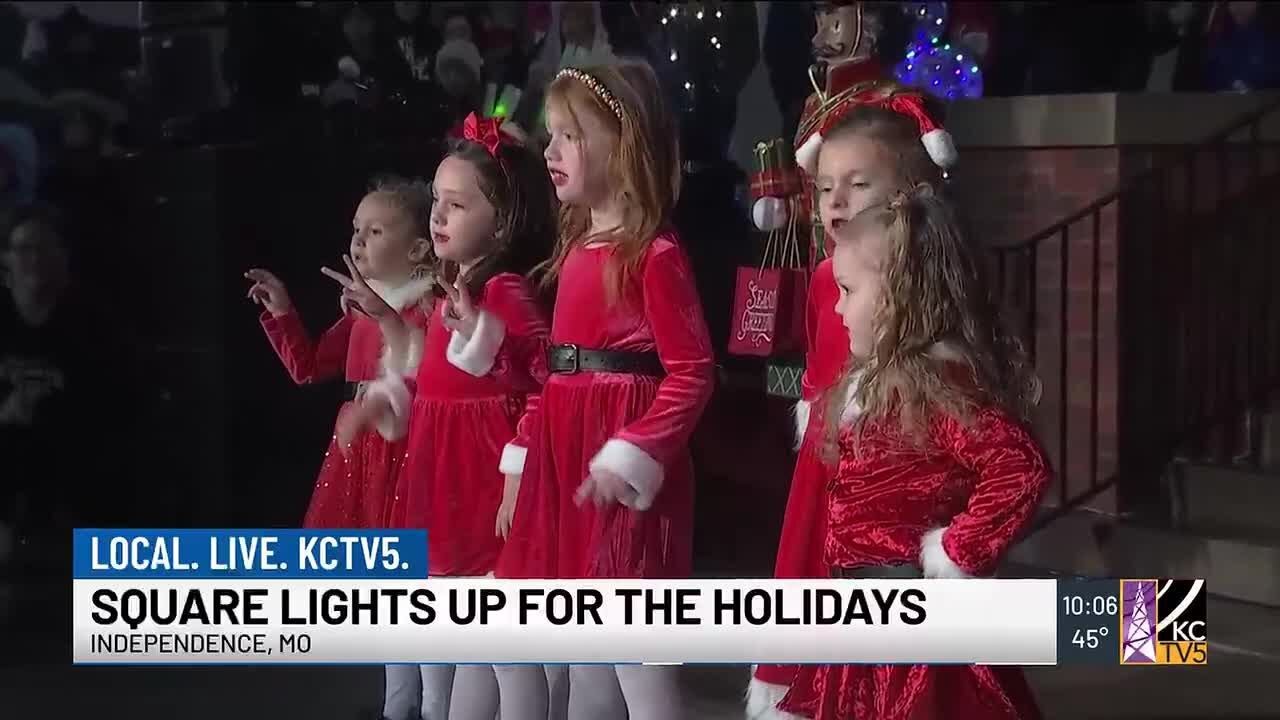 Hallmark movie actors help light up Independence Square - YouTube