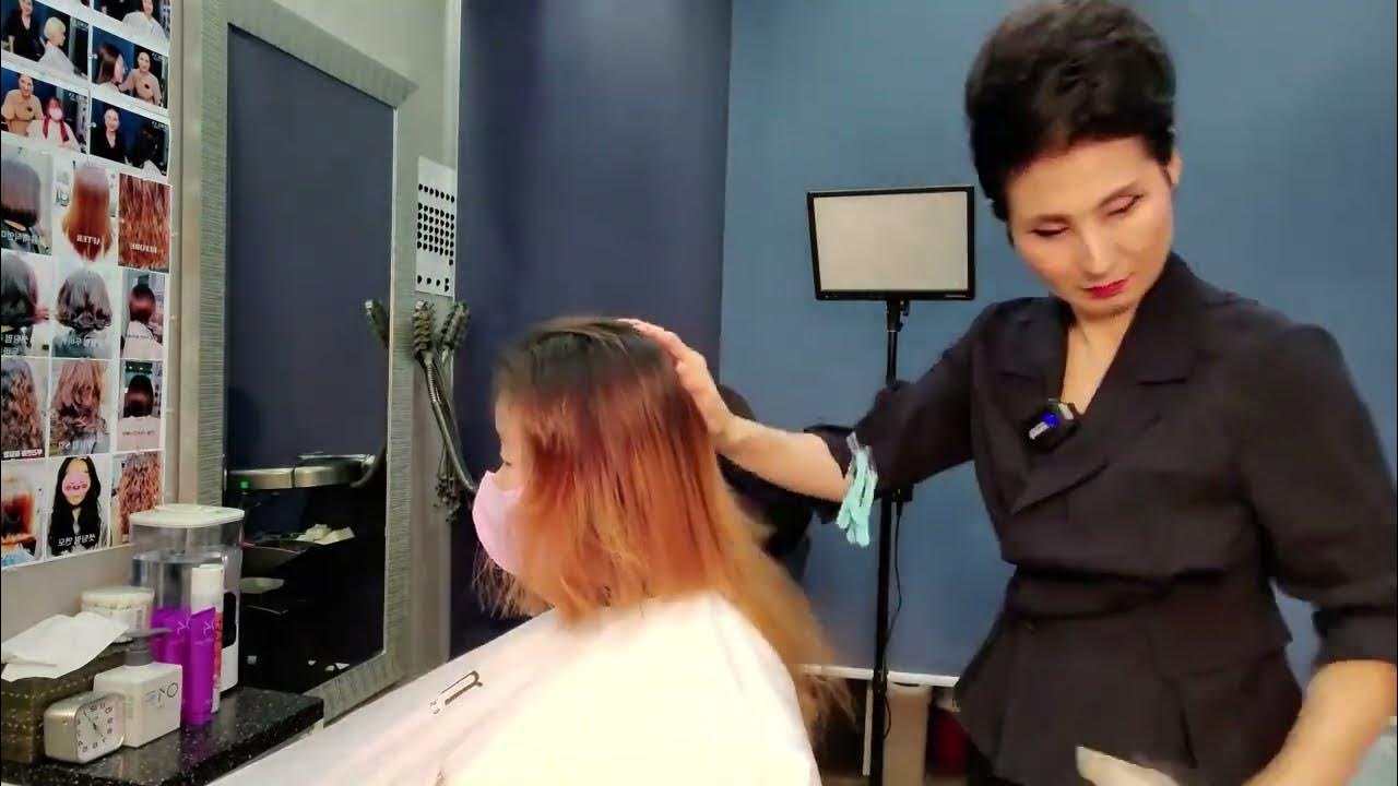 Korean Hair salon ASMR (visual and auditory activation) I hope you enjoy the long video!! - YouTube