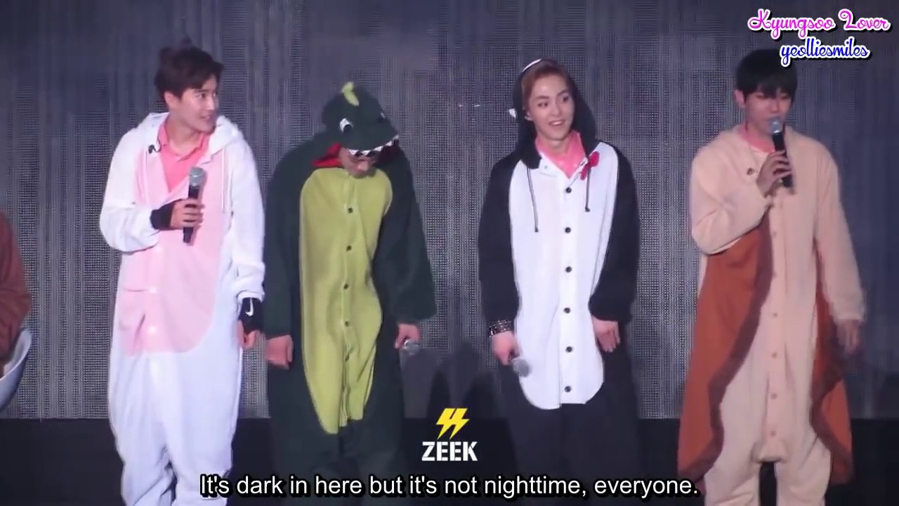 [ENG] 160320 EXO'luxion Dot Dance Relay in Animal Pajamas Michelle ...