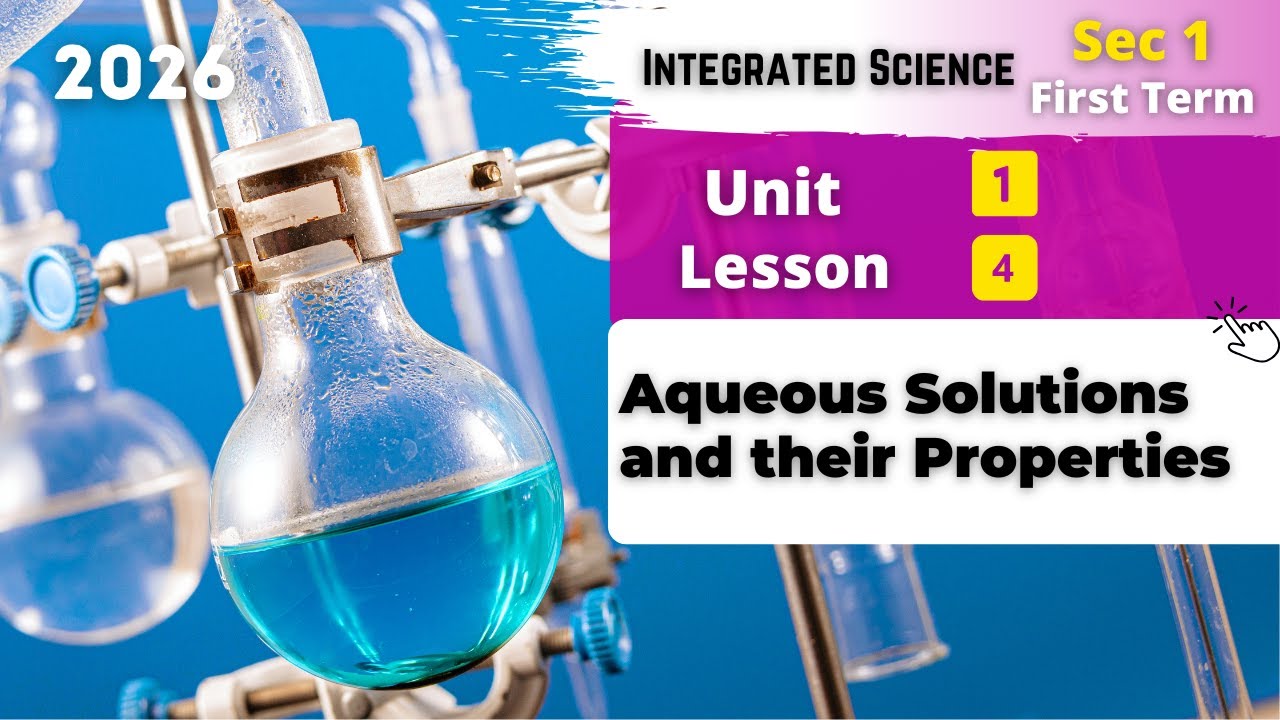 Sec.1 | Aqueous Solutions and their Properties | Unit 1 - Lesson 4 ...