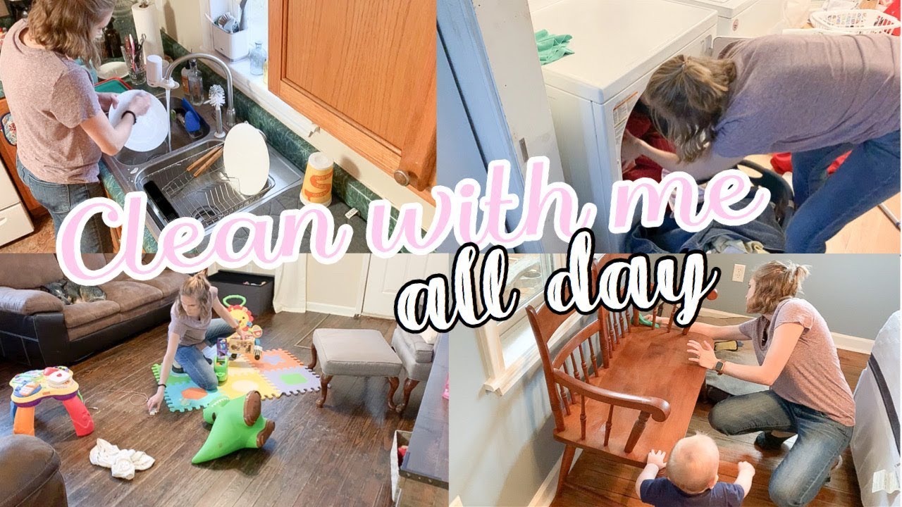 NEW! ALL DAY CLEAN WITH ME//CLEANING MOTIVATION//2020//SARA K BELL ...