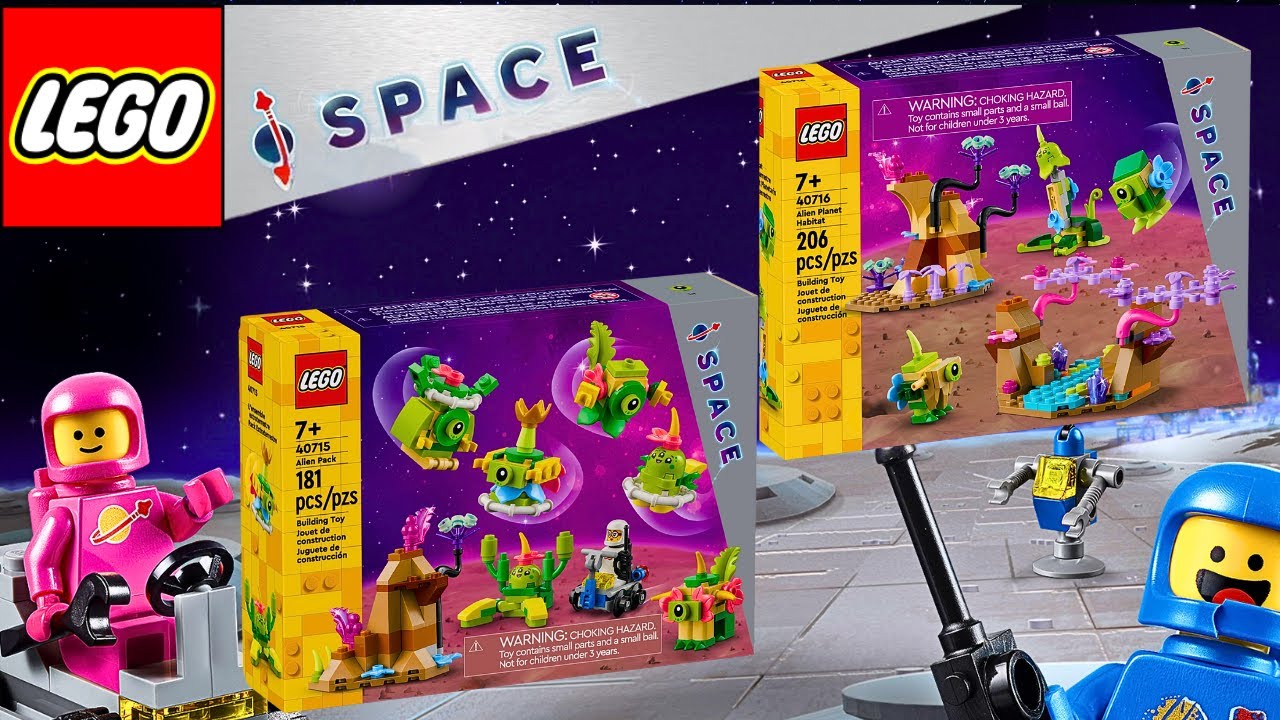 LEGO 40715 ALIEN PACK AND HABITAT - YouTube