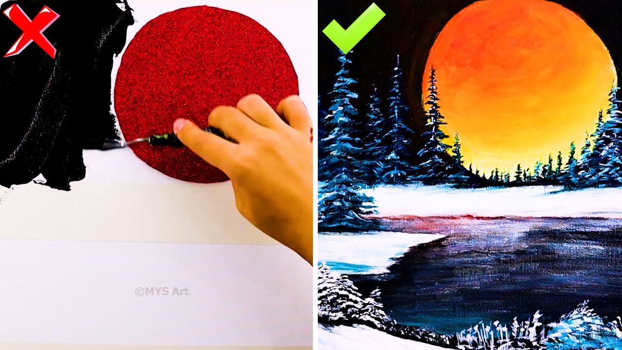 How To Paint SUN in 3 Minutes Step by Step for beginners 😍 | Acrylic ...
