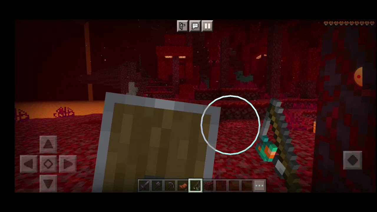 ride with a lava boat in nether - YouTube