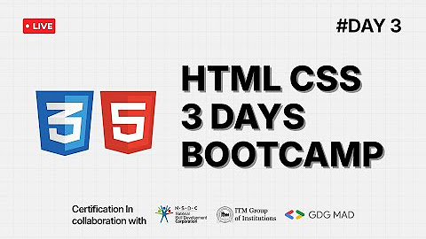 HTML & CSS Bootcamp | 3rd July - YouTube