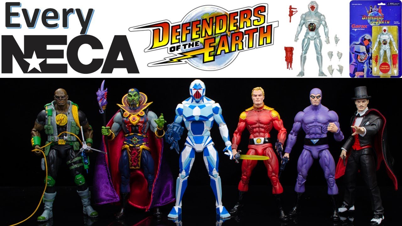 Every NECA Defenders of the Earth or King Features The Original Superheroes Flash Gordan The ...