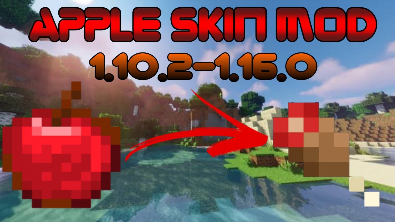 APPLE SKIN MOD 1.10.2-1.16.0 (REVIEW EN ESPAÑOL) INDICADOR DE COMIDA ...