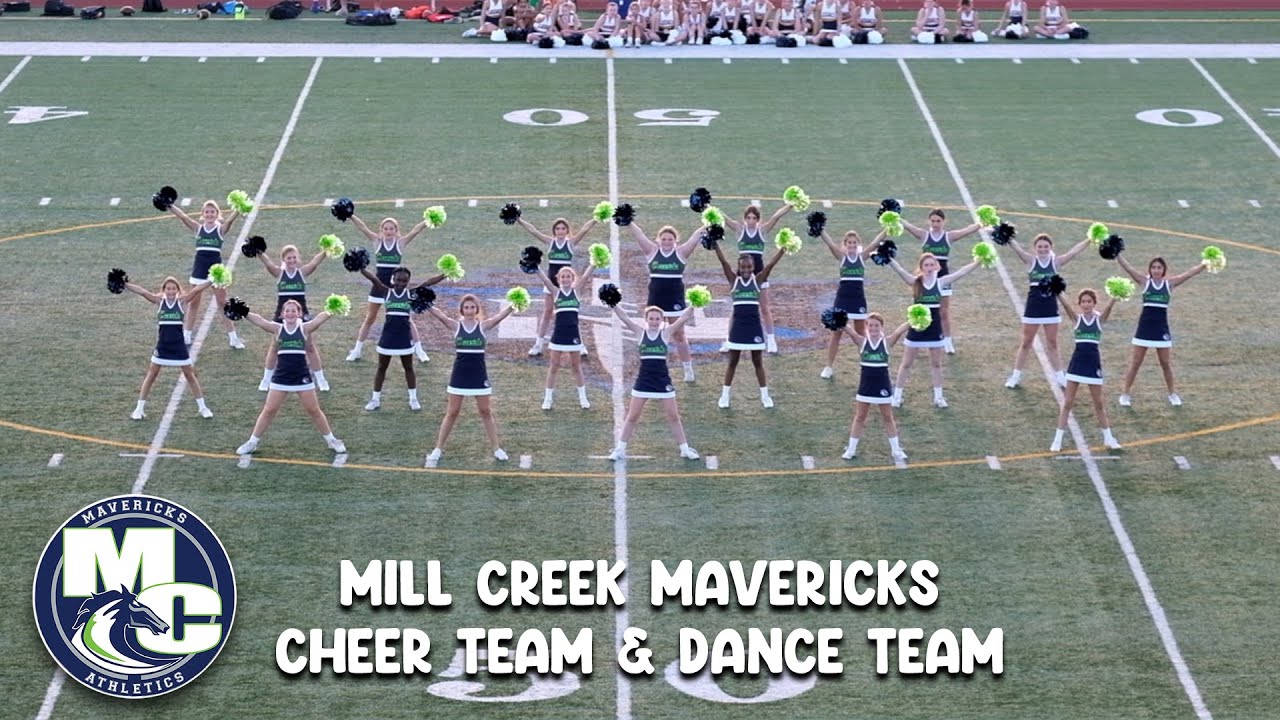 Mill Creek Mavericks Cheerleaders - Halftime Show - YouTube