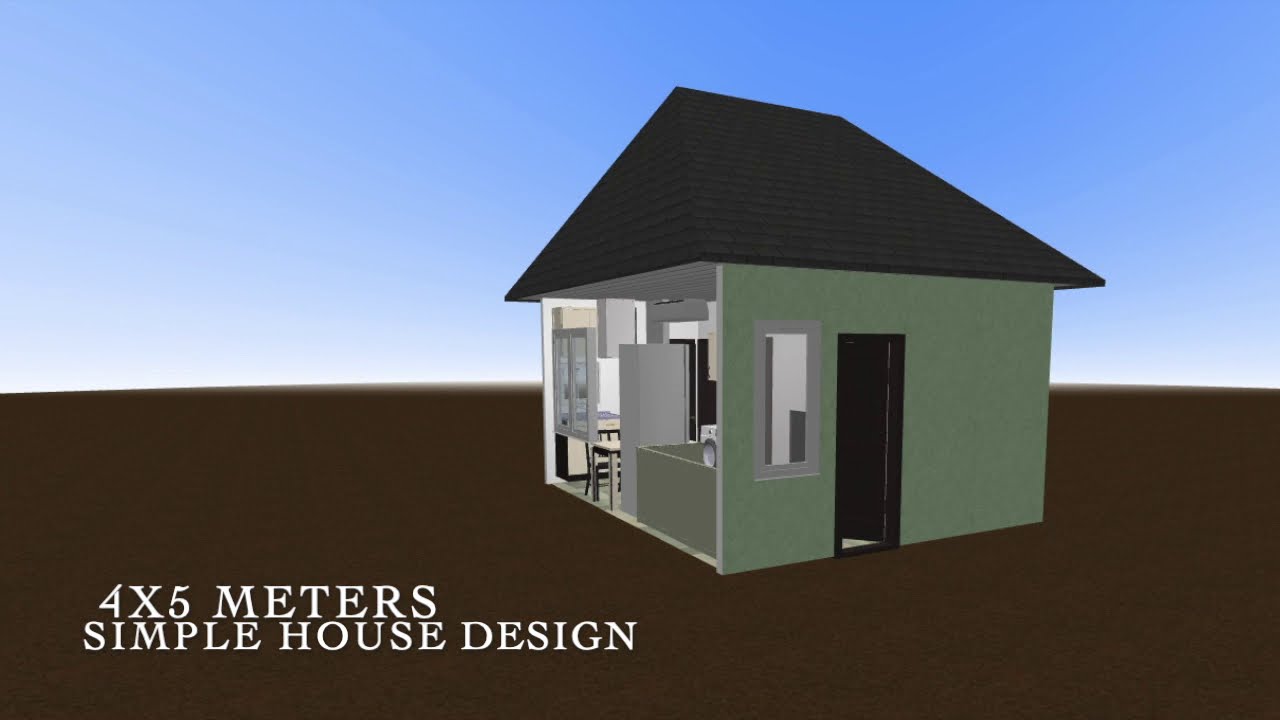 4x5 meters small house design (20 sq.m)!! - YouTube