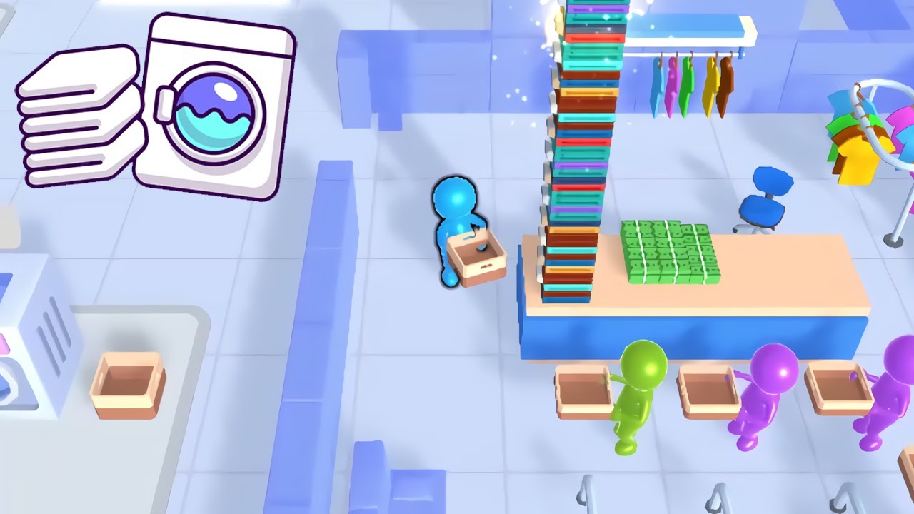 Laundry Manager Gameplay | Android Casual Game - YouTube
