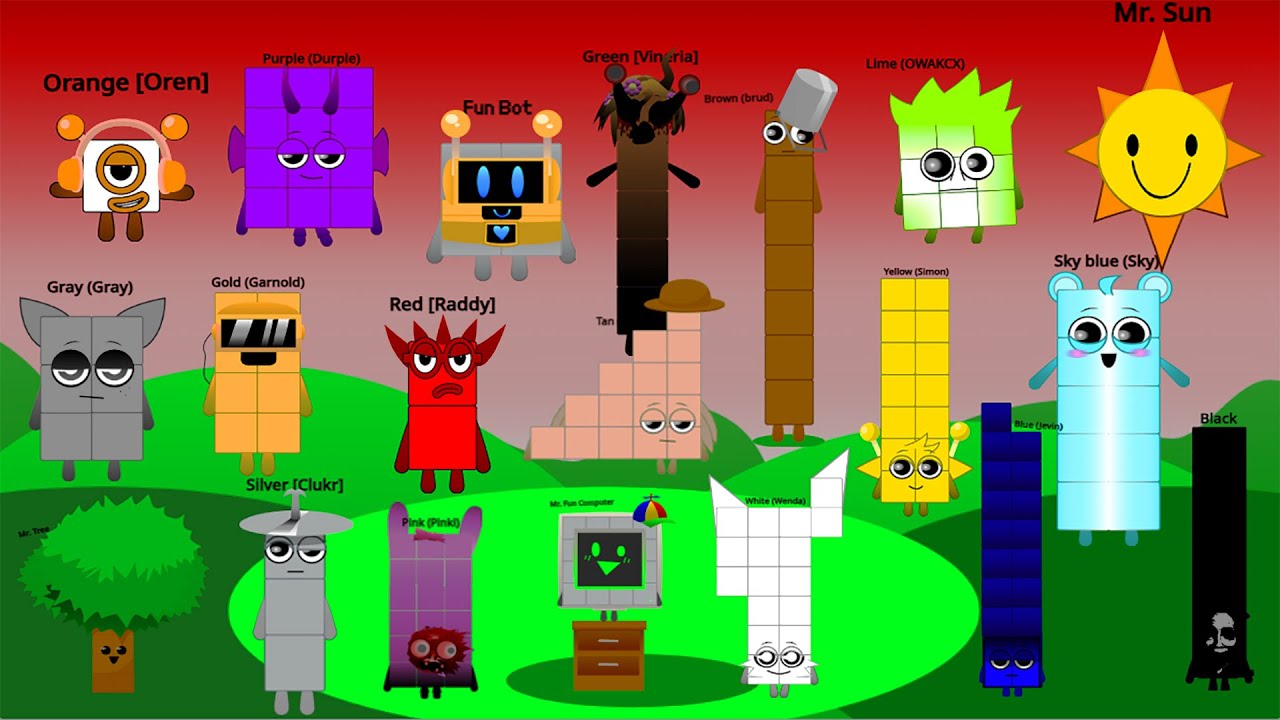 SprunkiBlocks band Master OREN TO BLACK HORROR! But its A Numberblocks ...