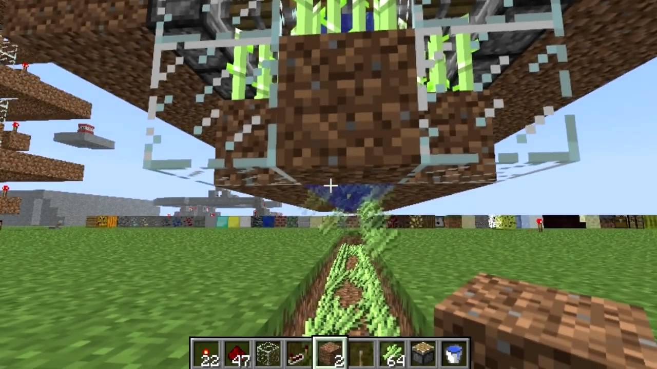 Minecraft: Automatic Stackable Sugar Cane Farm - YouTube