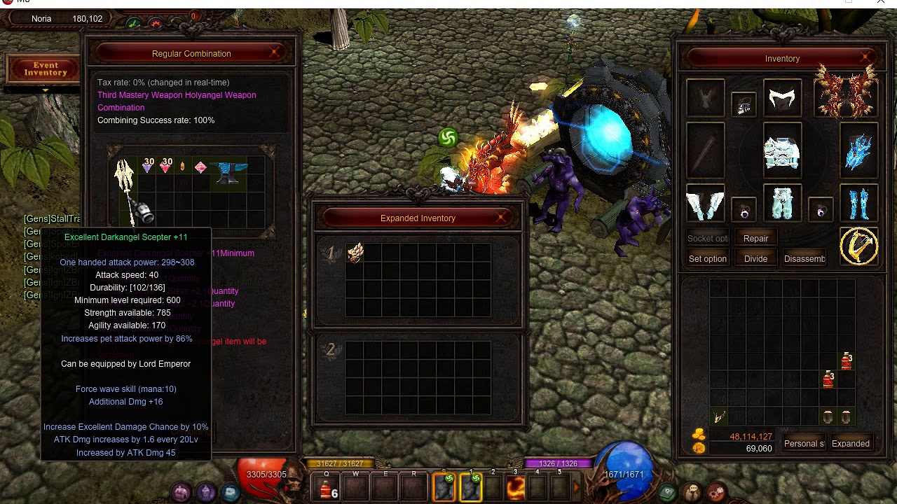 Holyangel Scepter - Mu online Helheim - YouTube