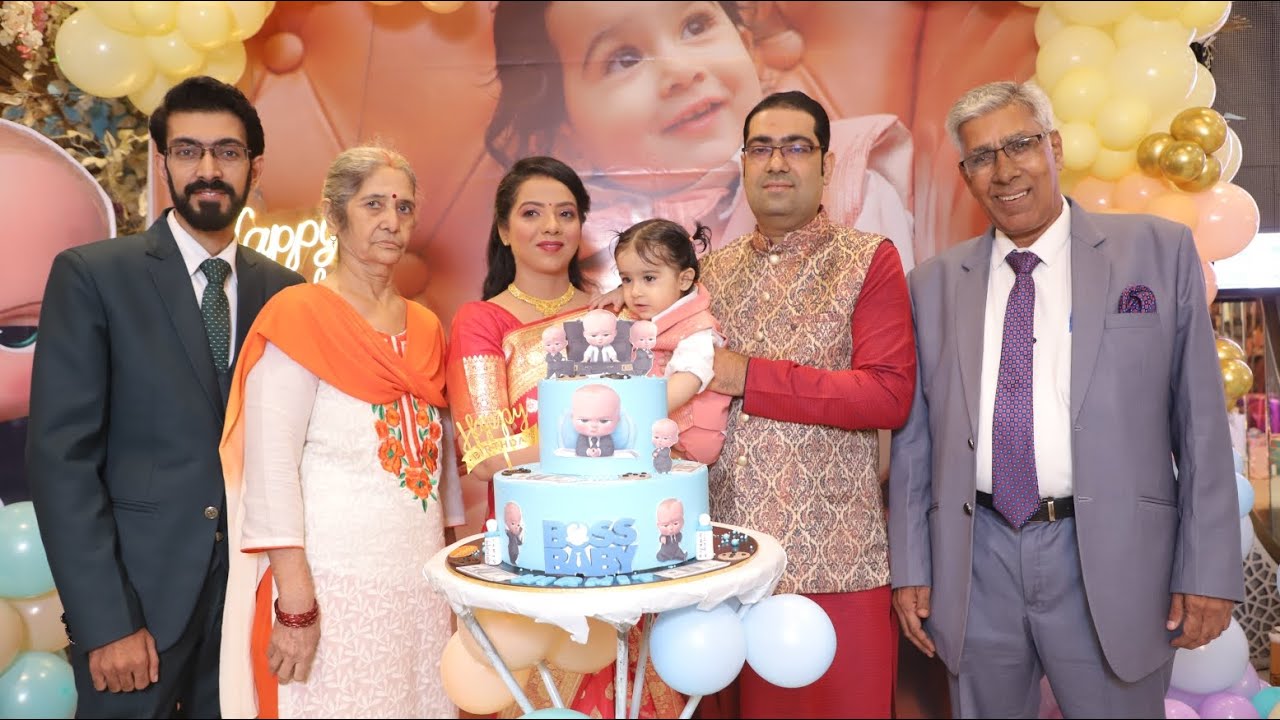 Nirmit First Birthday Celebration ! Studio Narang! Bhatia Family! - YouTube