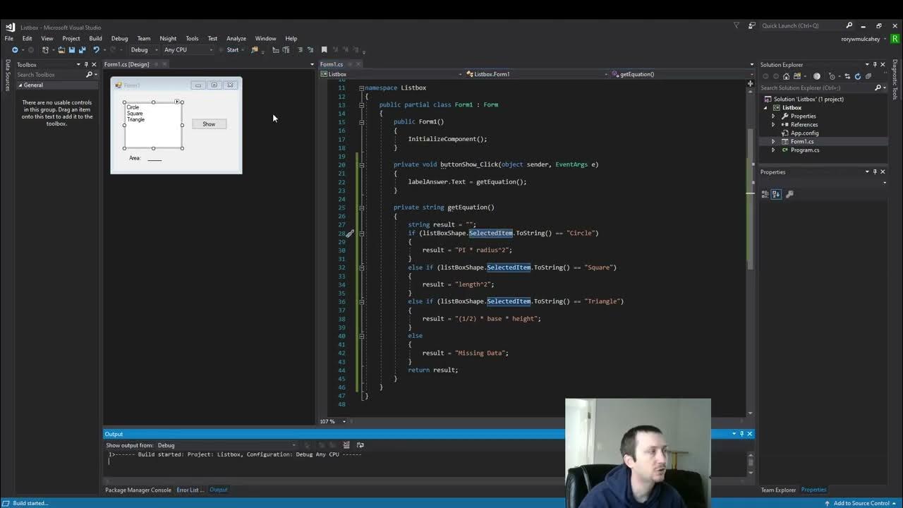Using a Listbox Control and Method/Function Return Values - YouTube