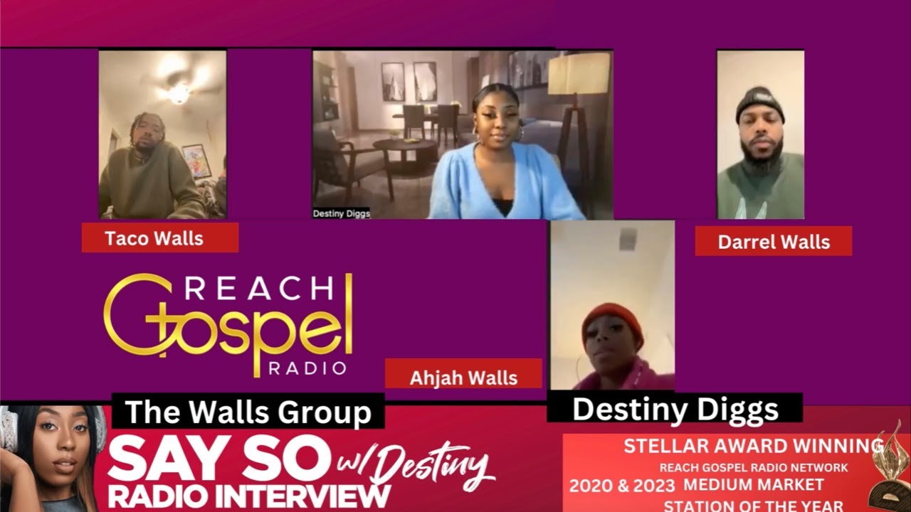Say So Radio Show with Destiny live exclusive interview with The Walls ...