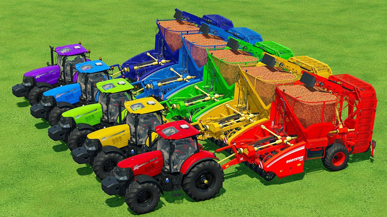 HARVESTING AND LOAD CARROTS WITH CASE TRACTORS - Farming Simulator 22 ...