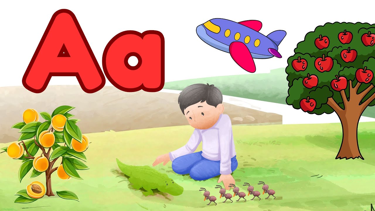 Letter A Story and Song | Phonics Story & Song for Kids | Learn English ...