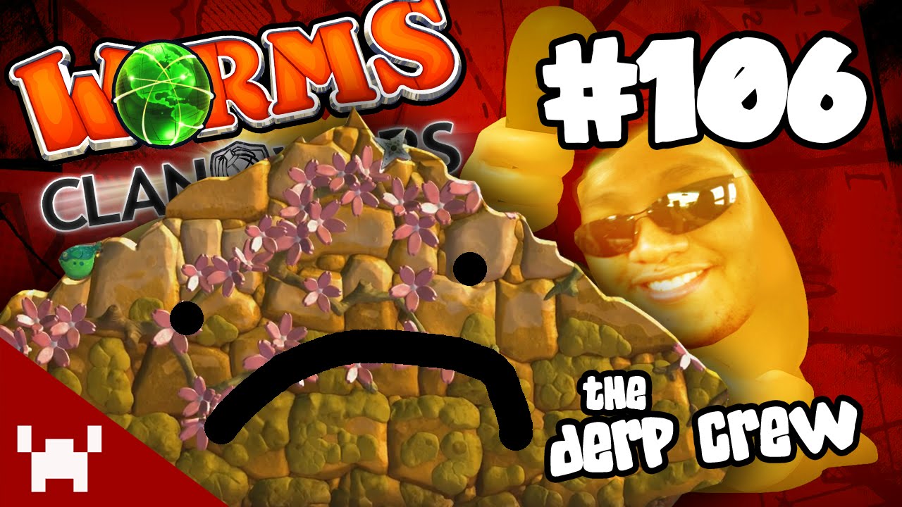 WORST MAP EVER! (Worms Clan Wars w/ The Derp Crew #106) - YouTube