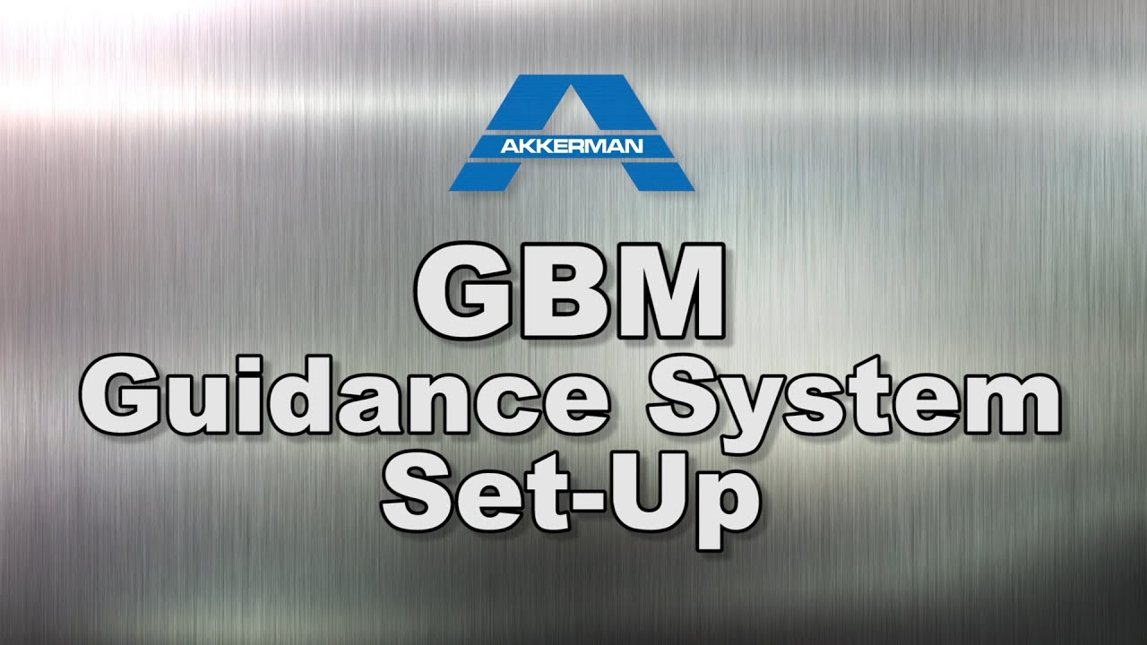 GBM How-To Series // Akkerman Guided Boring Machine GBM Guidance System ...
