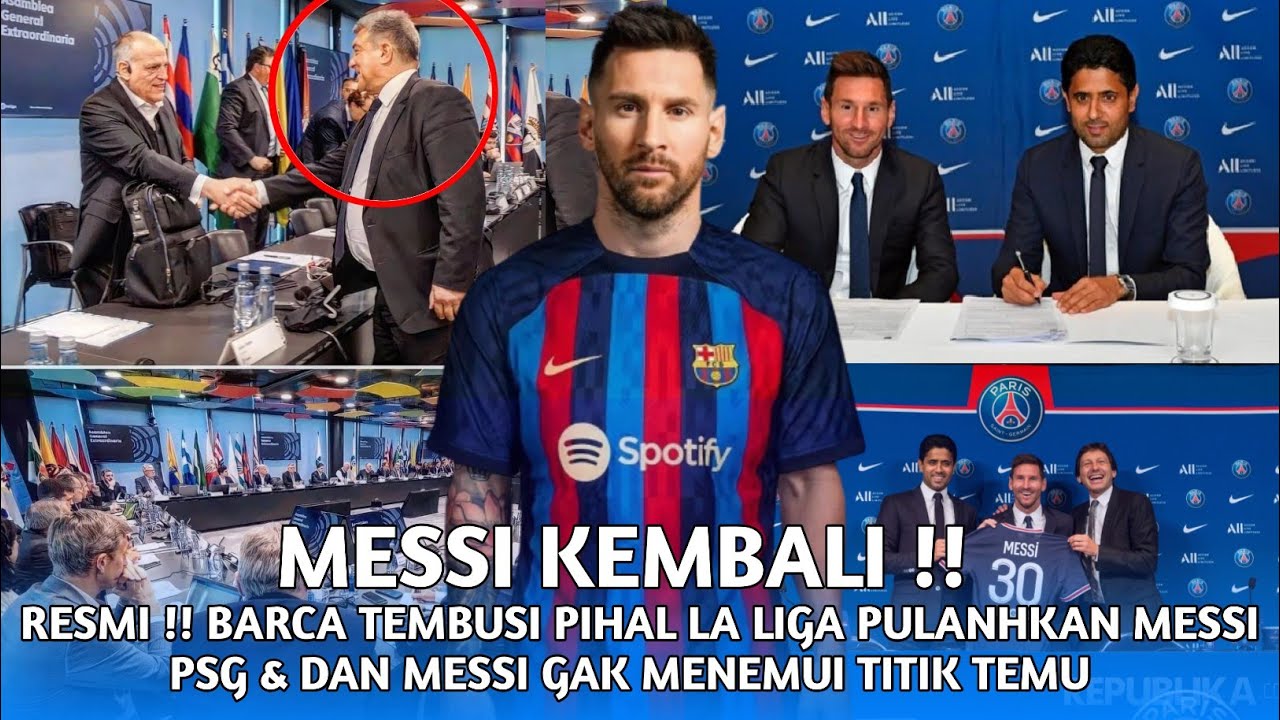 MENGERUCUT🤝Barca Tembusi La Liga Deakan Messi📝PSG Dan Messi Gak Temui ...