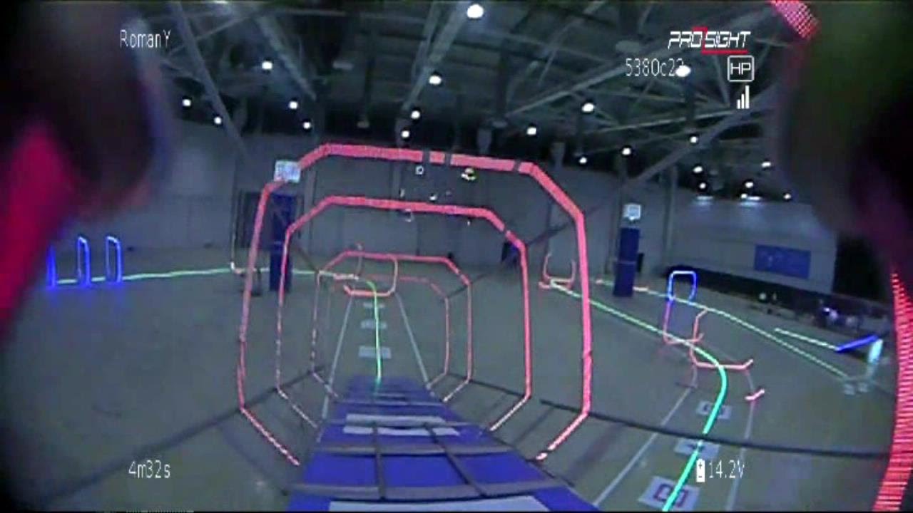 Compare CONNEX Prosignt with analogue 5.8 inside an iron pavilion - YouTube