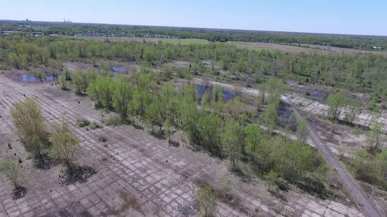 Drone footage over old nike base - YouTube