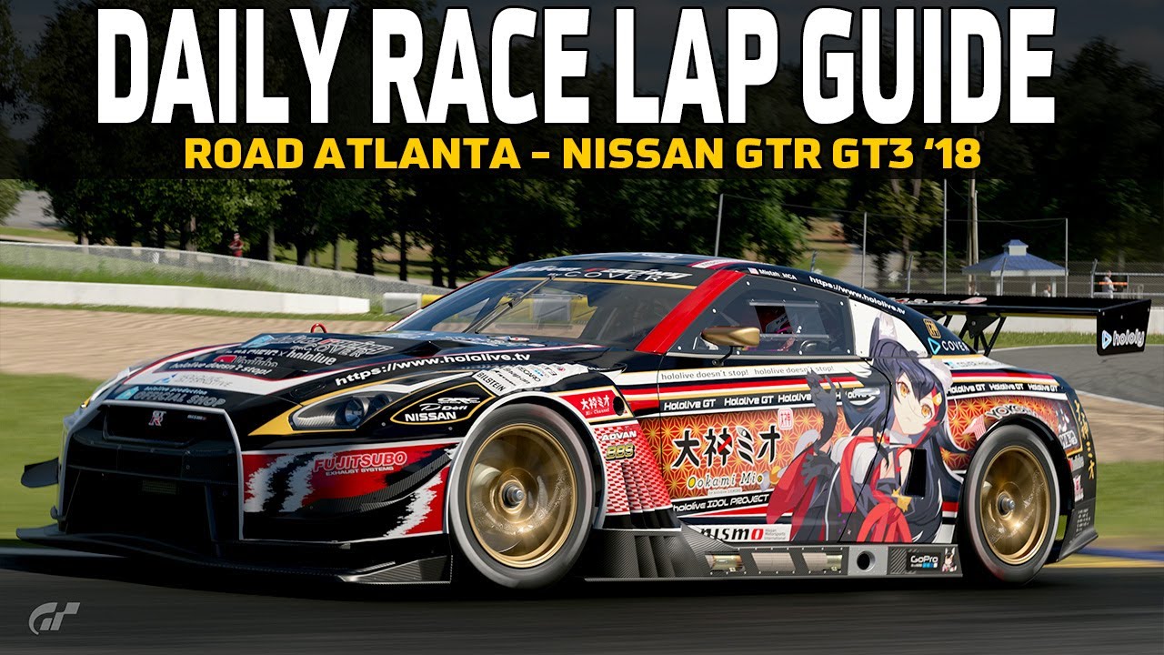 Gran Turismo 7 Daily Race Lap Guide - Road Atlanta - Nissan GTR GT3 '18 ...