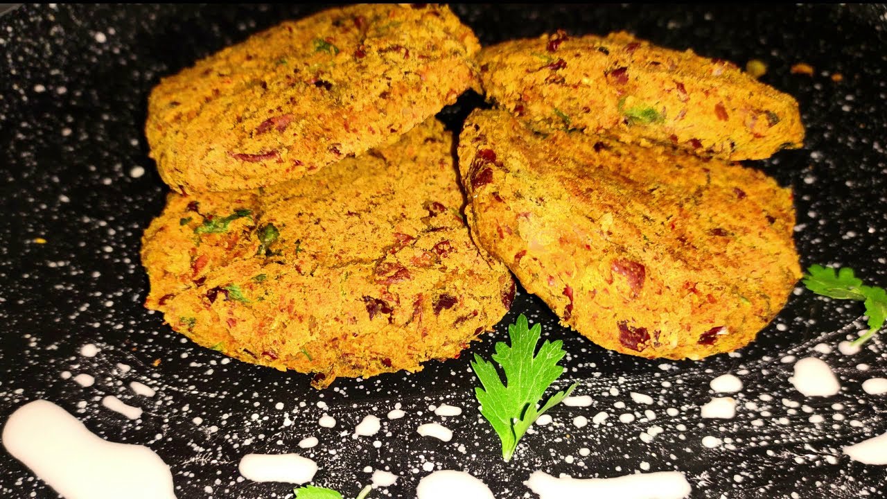 RAJMA TIKKI II KIDNEY BEANS TIKKI II WITHOUT ONION AND GARLIC RECIPE II ...