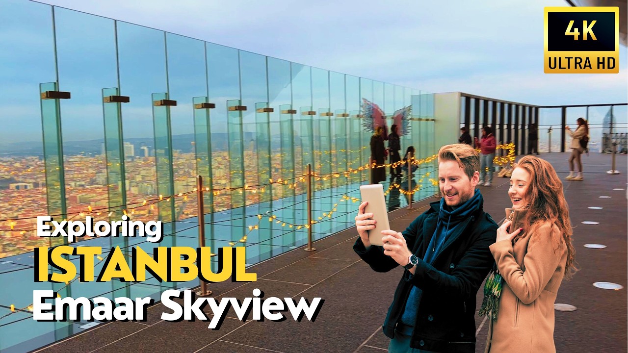 Istanbul Walking Tour 4K From the Sky! | Emaar Skyview a Must See ...