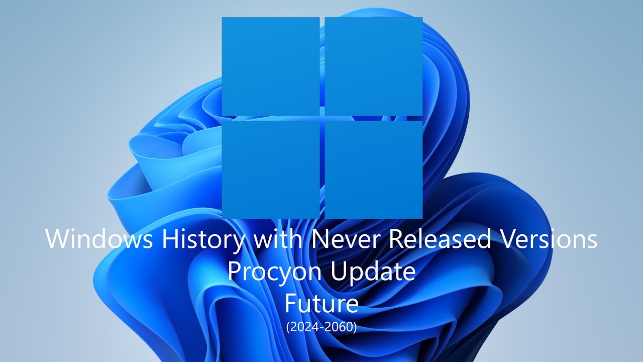 Windows History with Never Released Versions (Procyon Update, Future ...