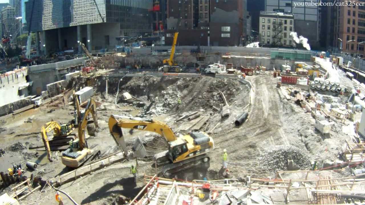 World Trade Center VSC timelapse of excavation - YouTube