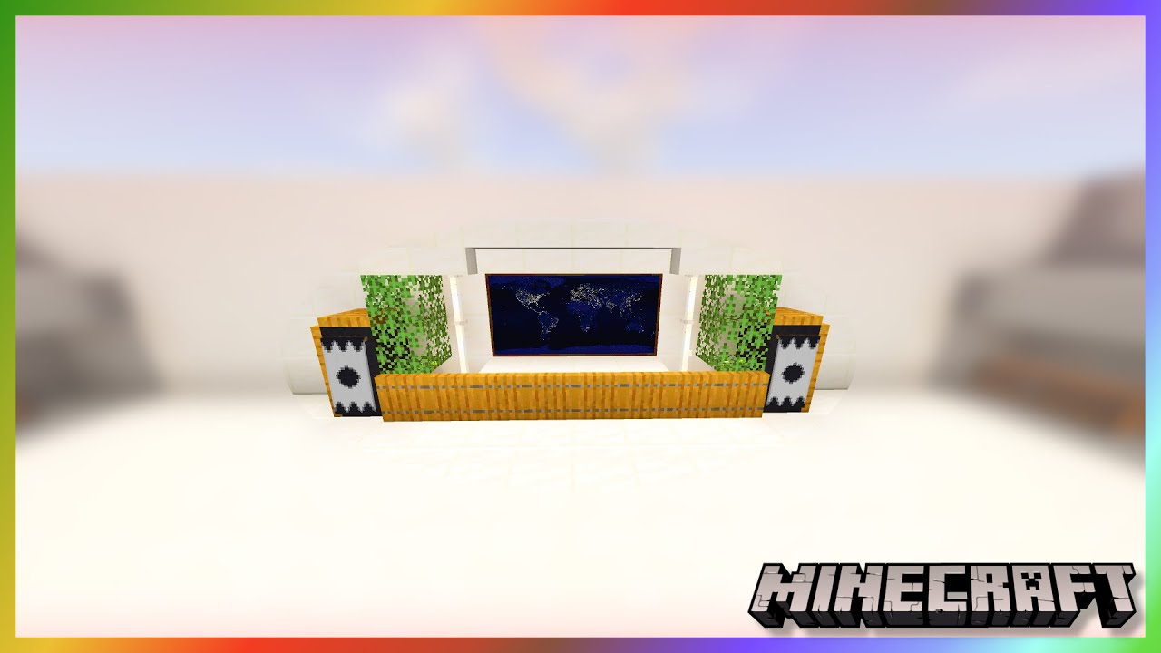 MODERN TV & SPEAKERS in Minecraft without Mods | German/English - YouTube
