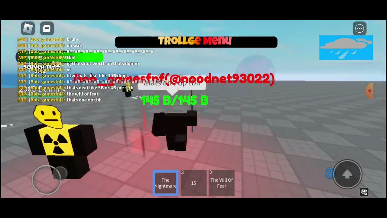 nightmare fear showcase - roblox TC (finally a tc video...) - YouTube