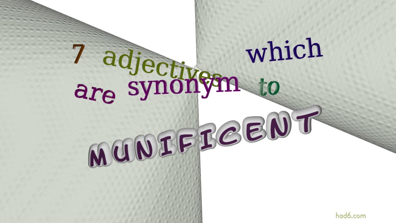 munificent - 11 adjectives synonym of munificent (sentence examples ...