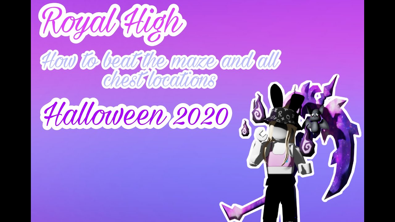 ROYAL HIGH | HALLOWEEN UPDATE | HOW TO BEAT THE MAZE AND ALL CHEST ...
