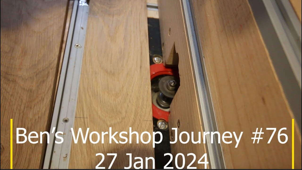 Ben's Workshop Journey #76 (Biscuit slot cutting as a batch and then ...