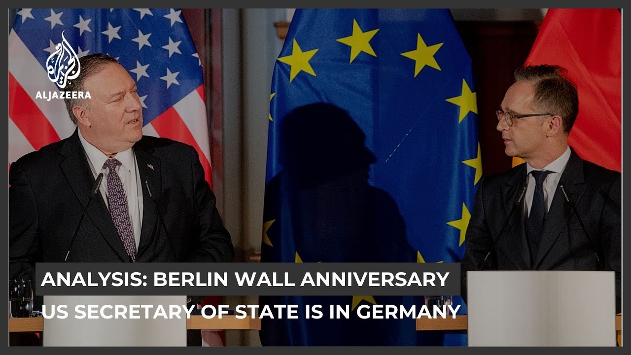 US secretary of state holds news conference with German foreign ...