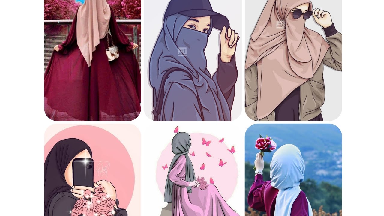 stylish hijab dpz/ hijabi queens stylish dpz - YouTube