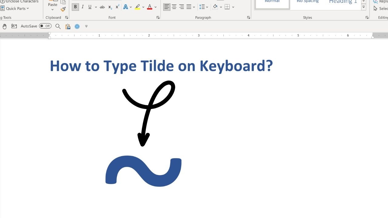 How to Type Tilde on Keyboard - YouTube